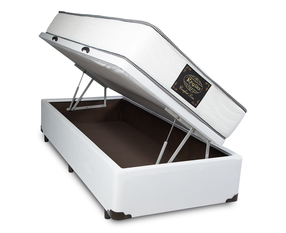 Cama Box Baú + Colchão Comfort Line | Cama Box Baú + Colchão Comfort Line: aproveite a oferta da ...